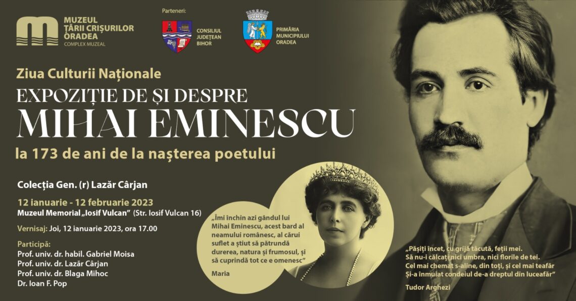 Oradea: retrospectivă expozițională de carte de și despre Mihai Eminescu, din colecția Gen. (r ...